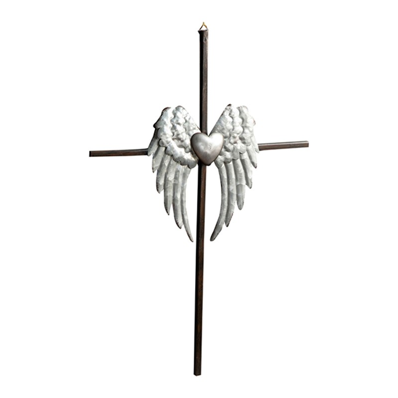 Crosses With Wings And Heart